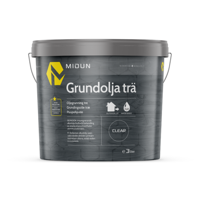 Grundolja Klar Midun (196000) Byggmax.se