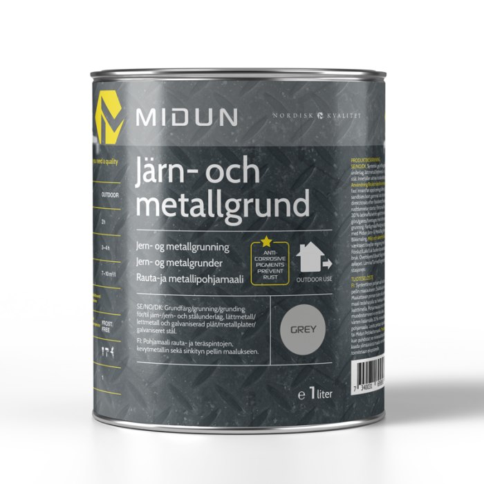 Järn- och Metallgrund Grå Midun (198020) Byggmax.se