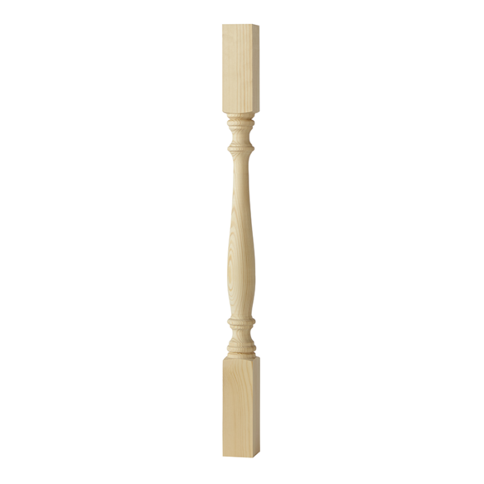 Stolpe Svarvad Fura 65X900mm Nordingrå Trä (6478007) Byggmax.se
