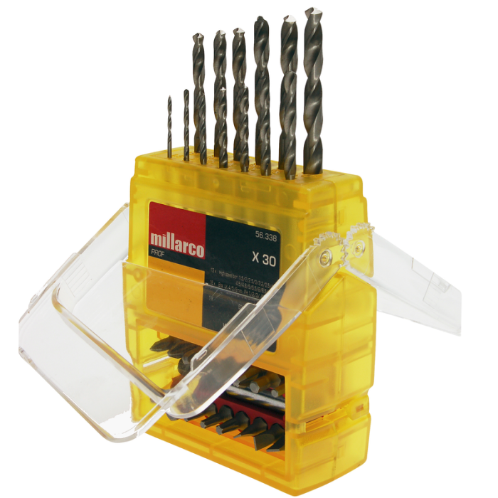 Borrset HSS med bits 30 delar Millarco (P-68712378) | Byggmax