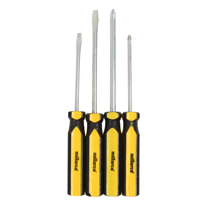 Skruvmejsel Set LK/PH 4 delar Gul/Svart Millarco (P-68713180) | Byggmax