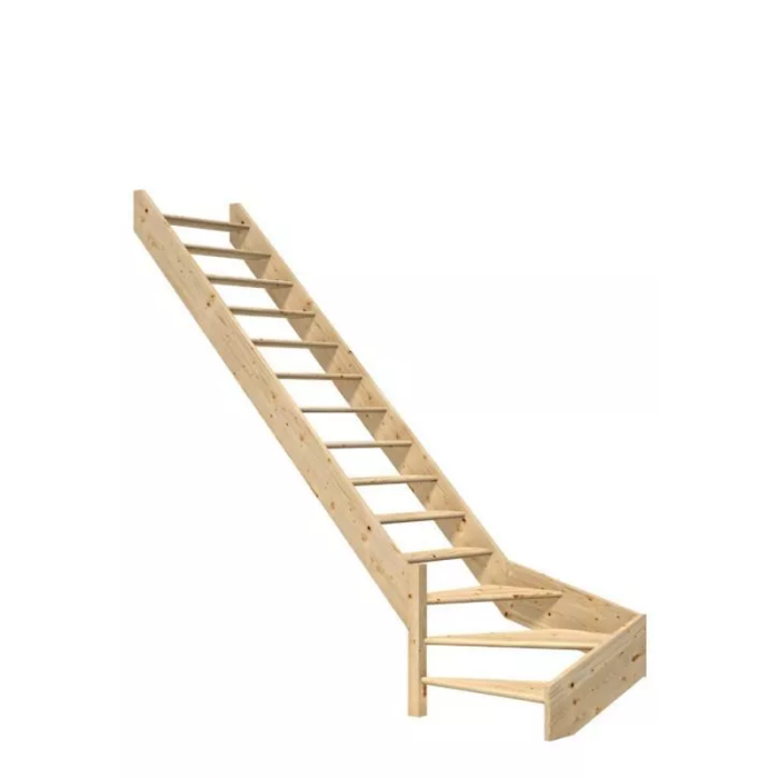 Trappa Paris L-form utan Räcke Dolle (P-68721724) | Byggmax