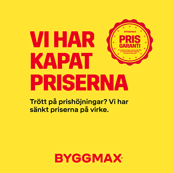 Vi har kapat priserna på virke | Byggmax